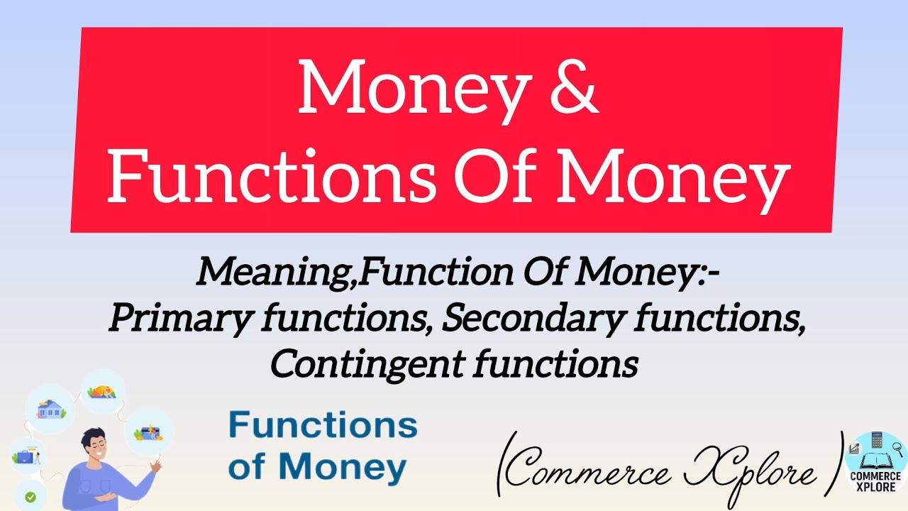 Functions of Money Explained in Hindi | Economics Class 12 & BCom - YouTube