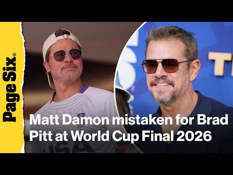 Matt Damon mistaken for Brad Pitt by 2026 World Cup Final commentator: 'Huge ego boost'
