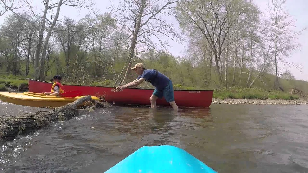 Family Canoe Kayak Trip Otselic River - YouTube