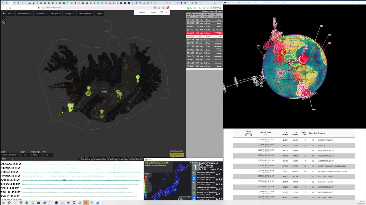 Worldwide USGS and EMSC earthquake Alerts - YouTube