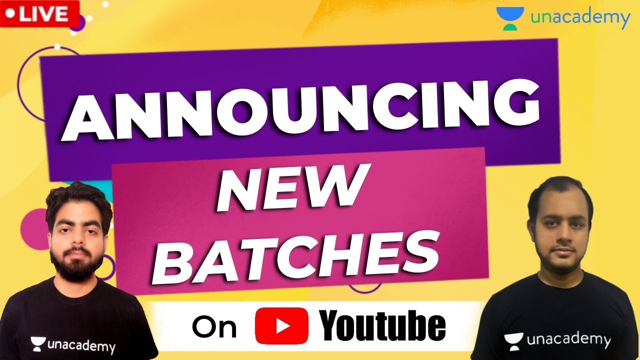Special Announcement | New Batch Launch on YouTube | 🔴 LIVE at 4 PM ...