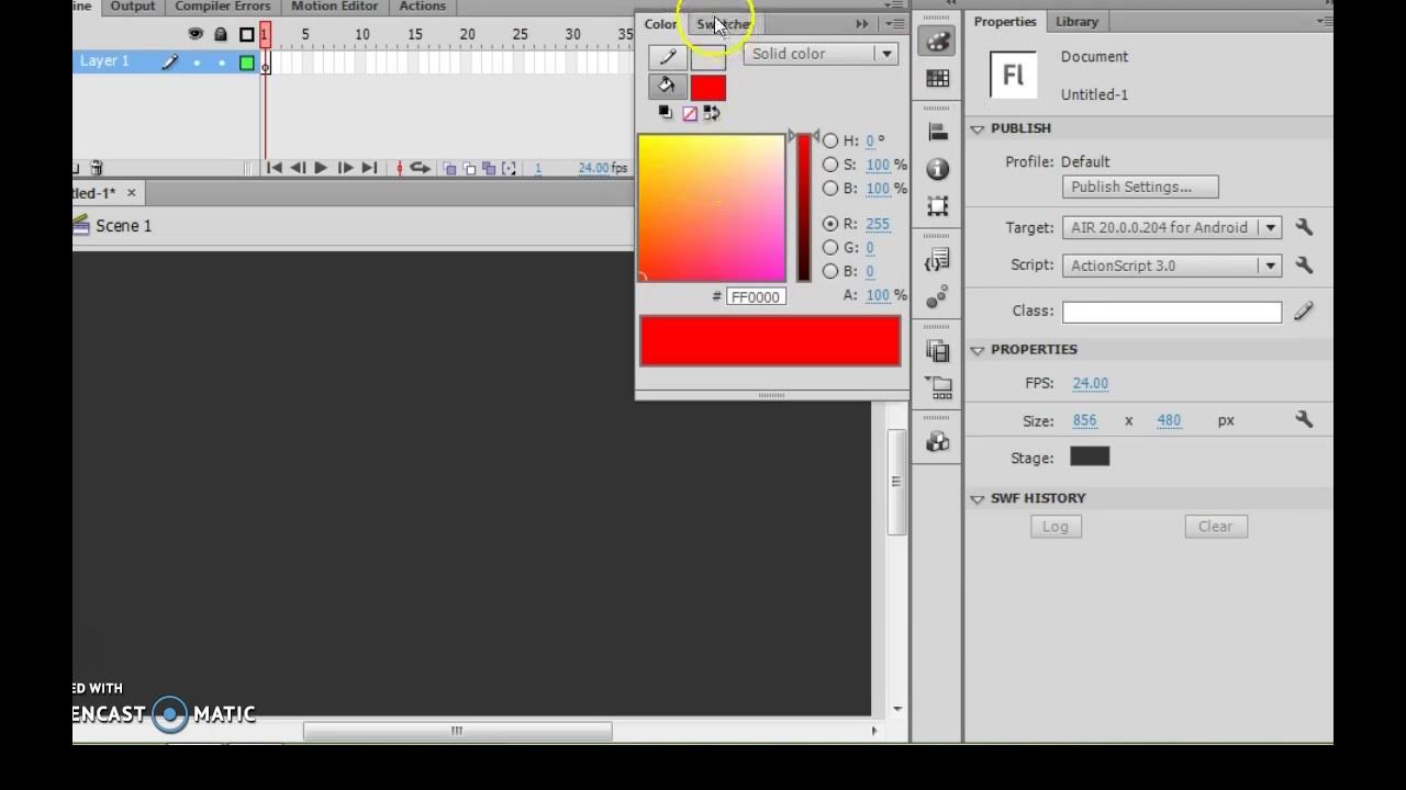 Android Games Development Using Flash and Action Script 3.0:Lesson 2 Tools and Equipment ...