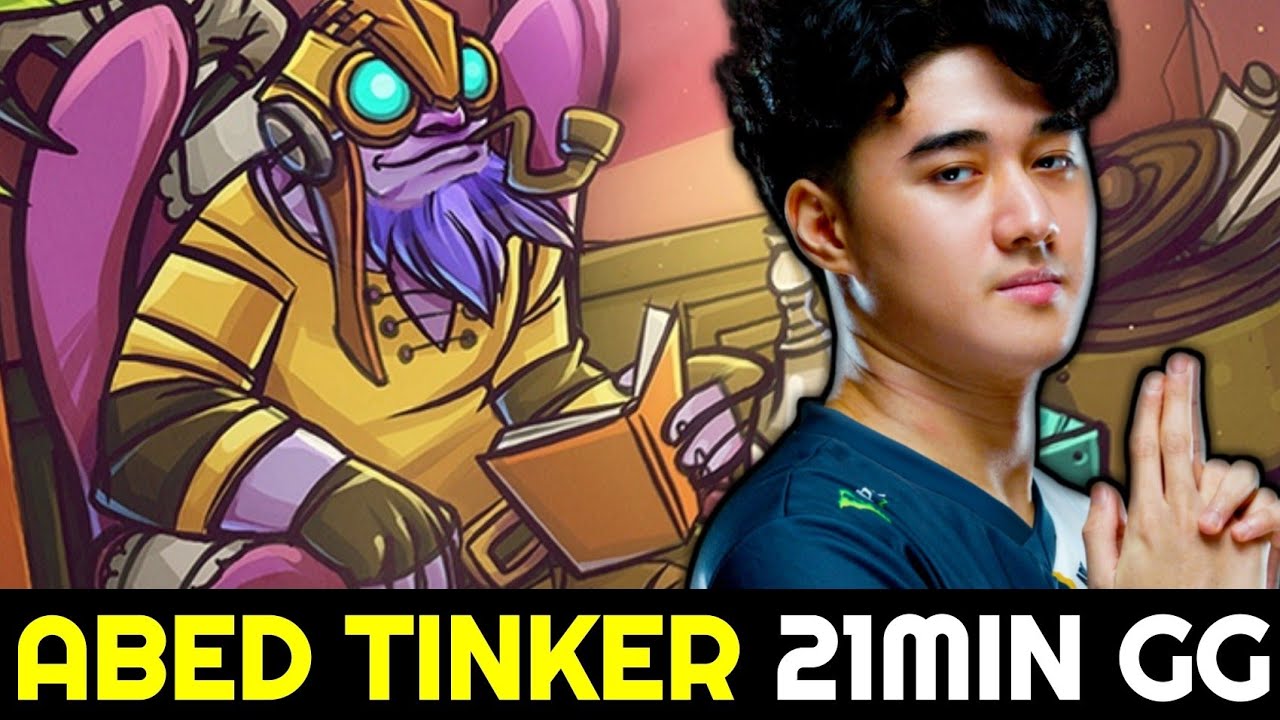 ABED Tinker with 15min Fast Dagon Build — 21min GG 7.32c Dota 2 - YouTube