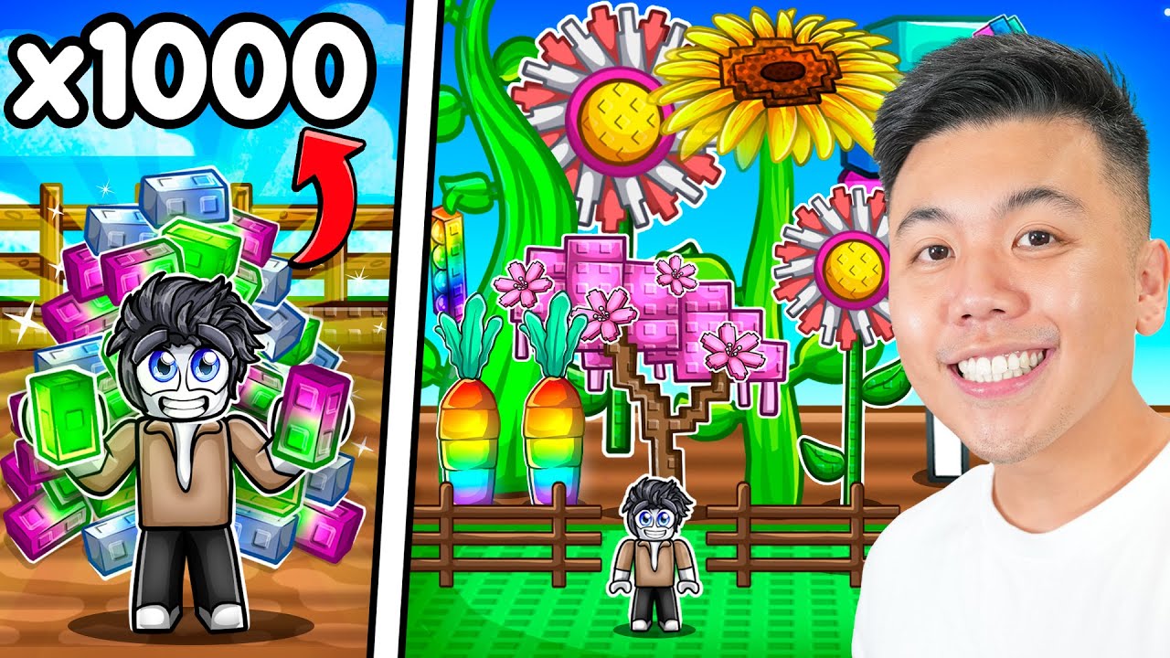 Using 1000 Seeds To Grow The LARGEST Garden in Roblox Grow a Garden ...