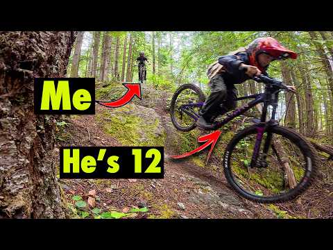 Experienced mountain biker VS Fearless kids: Who's faster?