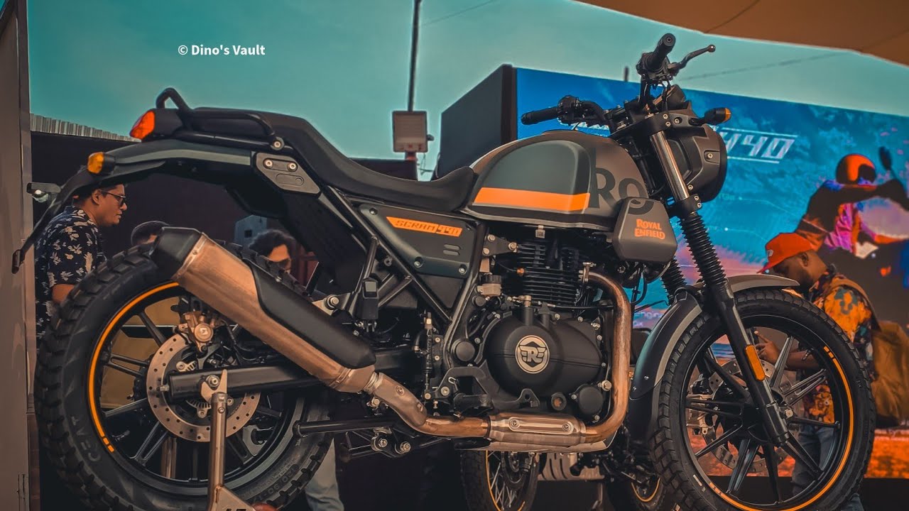 Royal Enfield Scram 440 Walkaround Review Exhaust Sound - YouTube