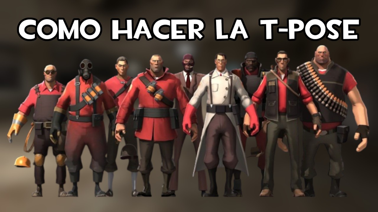 Como hacer T-POSE (A-POSE/CIVILIAN POSE) con TODAS LAS CLASES - Team ...