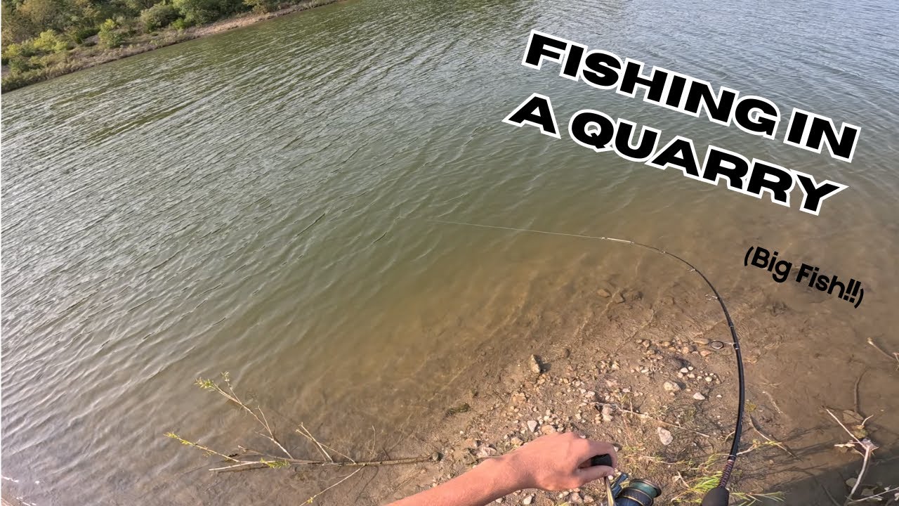 Fishing in a Quarry (Big Fish!!!) - YouTube