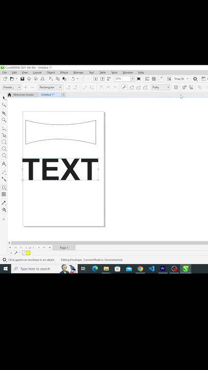 How to Convert text to any shape In Coreldraw #viral - YouTube
