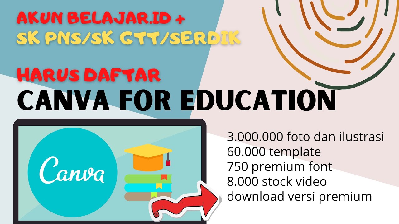 Cara Mendaftar Canva For Education menggunakan akun belajar id - YouTube