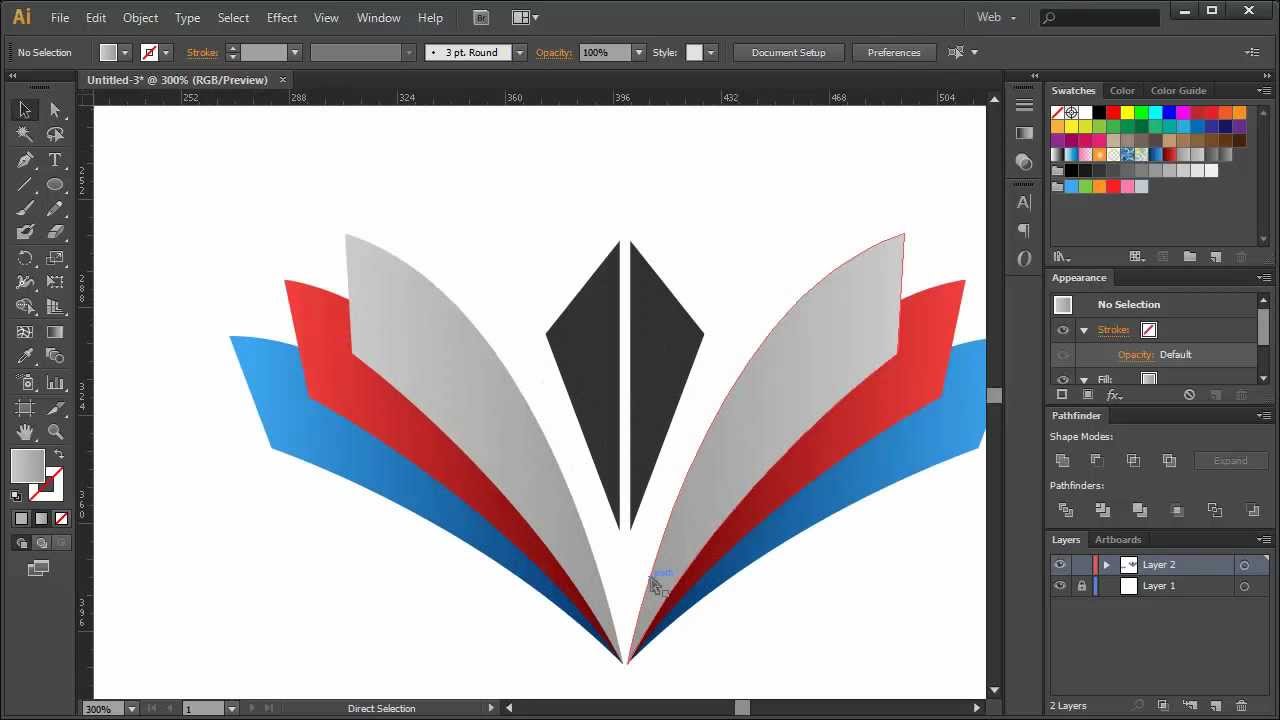 Illustrator Shape Logo - YouTube