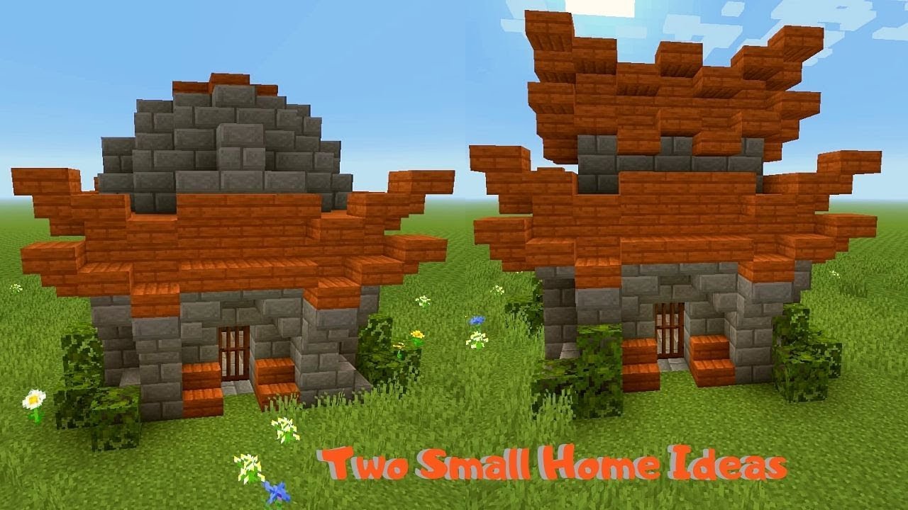 Minecraft Build Tutorial: Two Small Home Ideas - YouTube