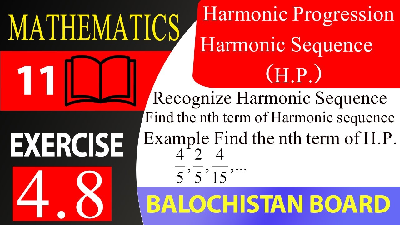 11th Math | Introduction to Harmonic Progression (H.P) | Hormonic ...