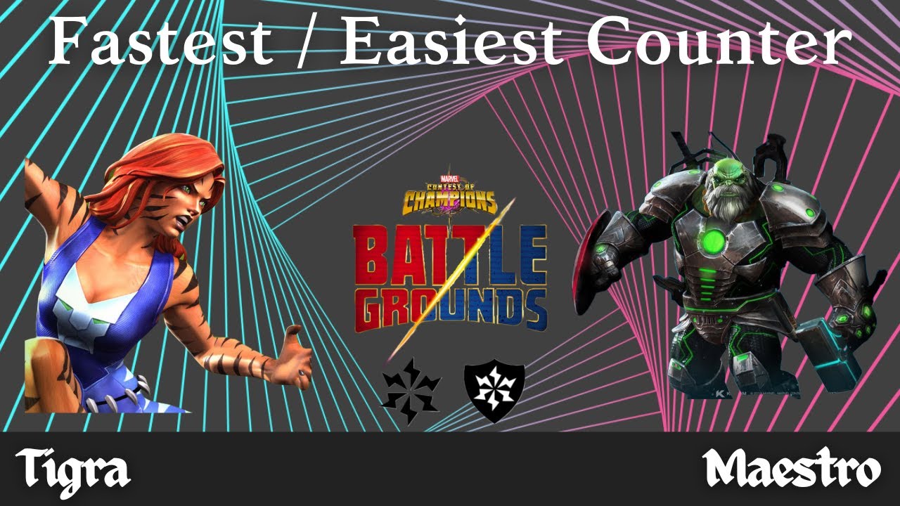MCOC: Battlegrounds - Fastest Maestro Counter? - YouTube