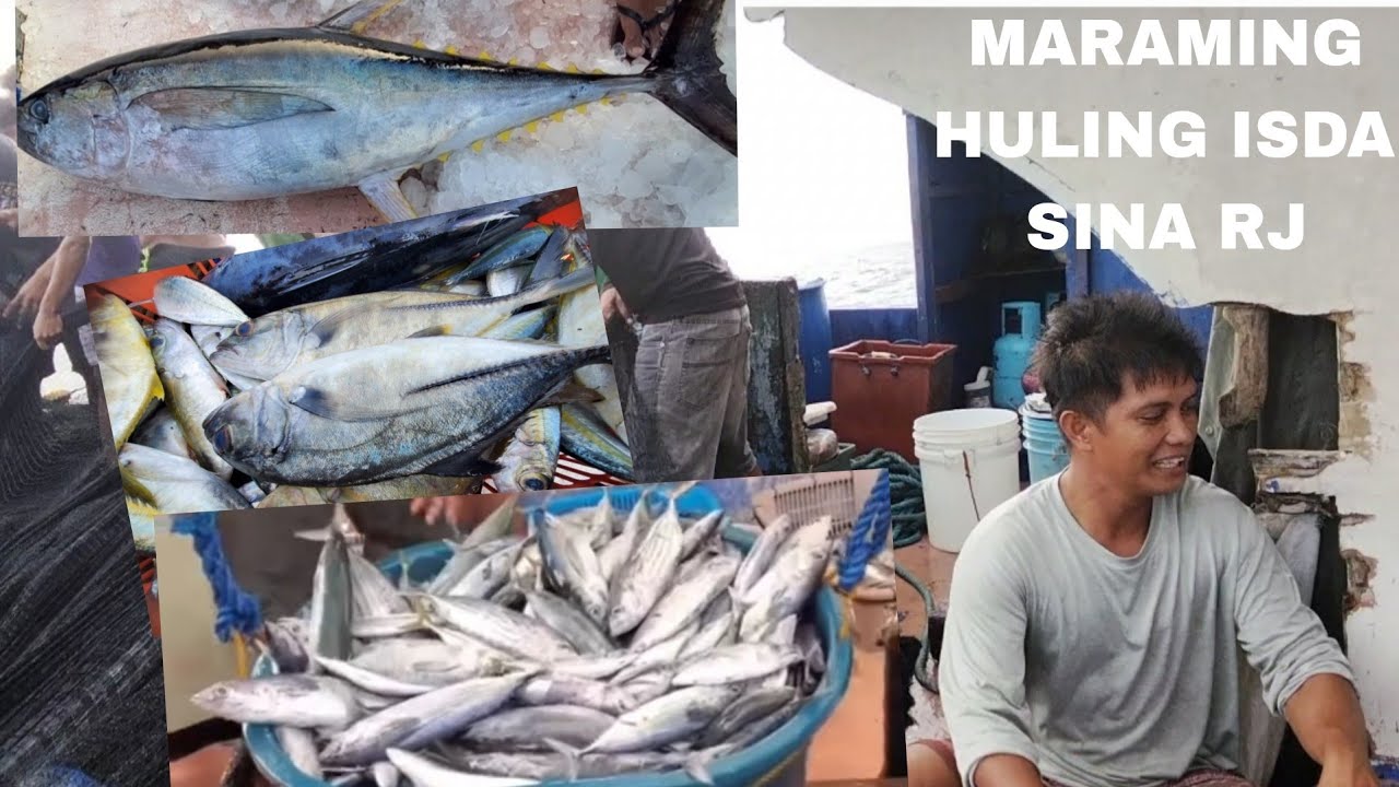 MARAMING HULING ISDA SINA RJ NAGBABA NA SILA NG ISDA SA BANGKA - YouTube