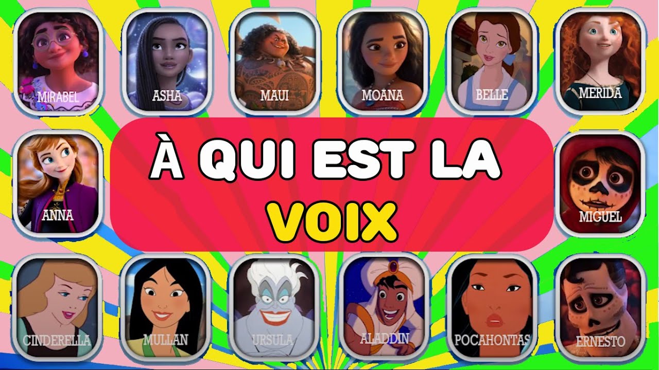 Devine QUI CHANTE Avec les 60 CHANSONS DISNEY | Devine le PERSONNAGE DISNEY Par Sa VOIX | 5-quiz ...