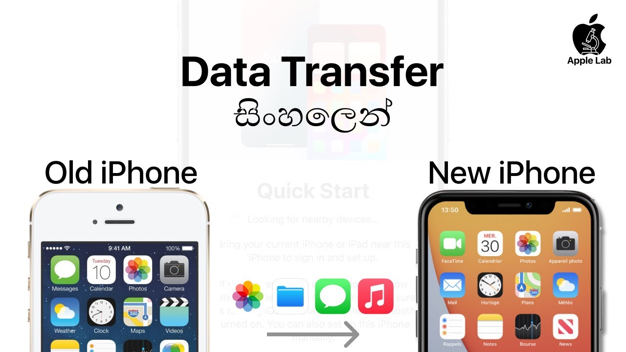 පරණ iPhone එකෙන් අලුත් iPhone එකට Data Transfer කරන්න සරලම විදිය ...