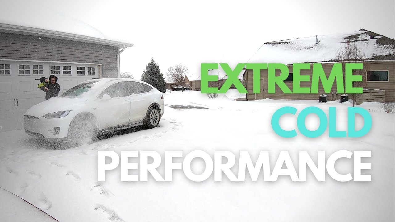Driving a Tesla in Extreme Cold - YouTube