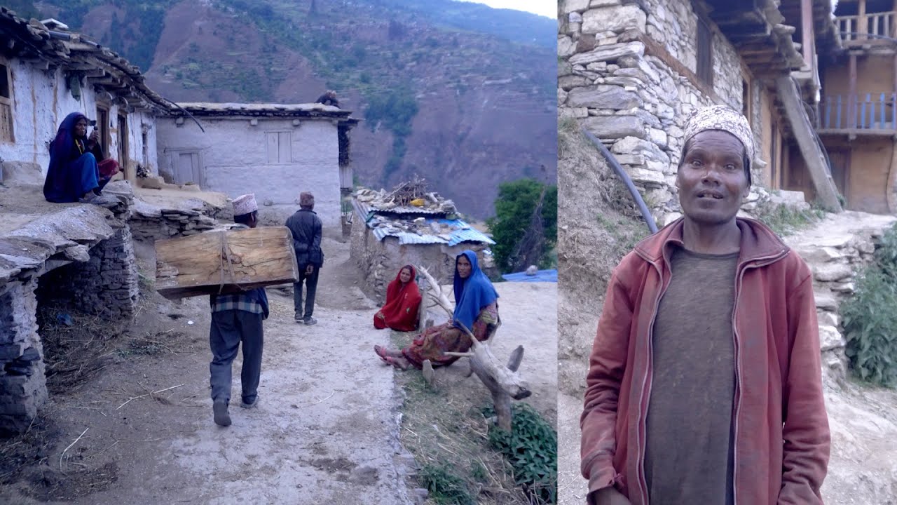 dharme brother's evening in his village || village family of Nepal ...