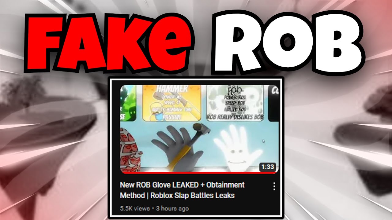 Rob Badge leak IS FAKE? (Explained) | Slap Battles Roblox! - YouTube