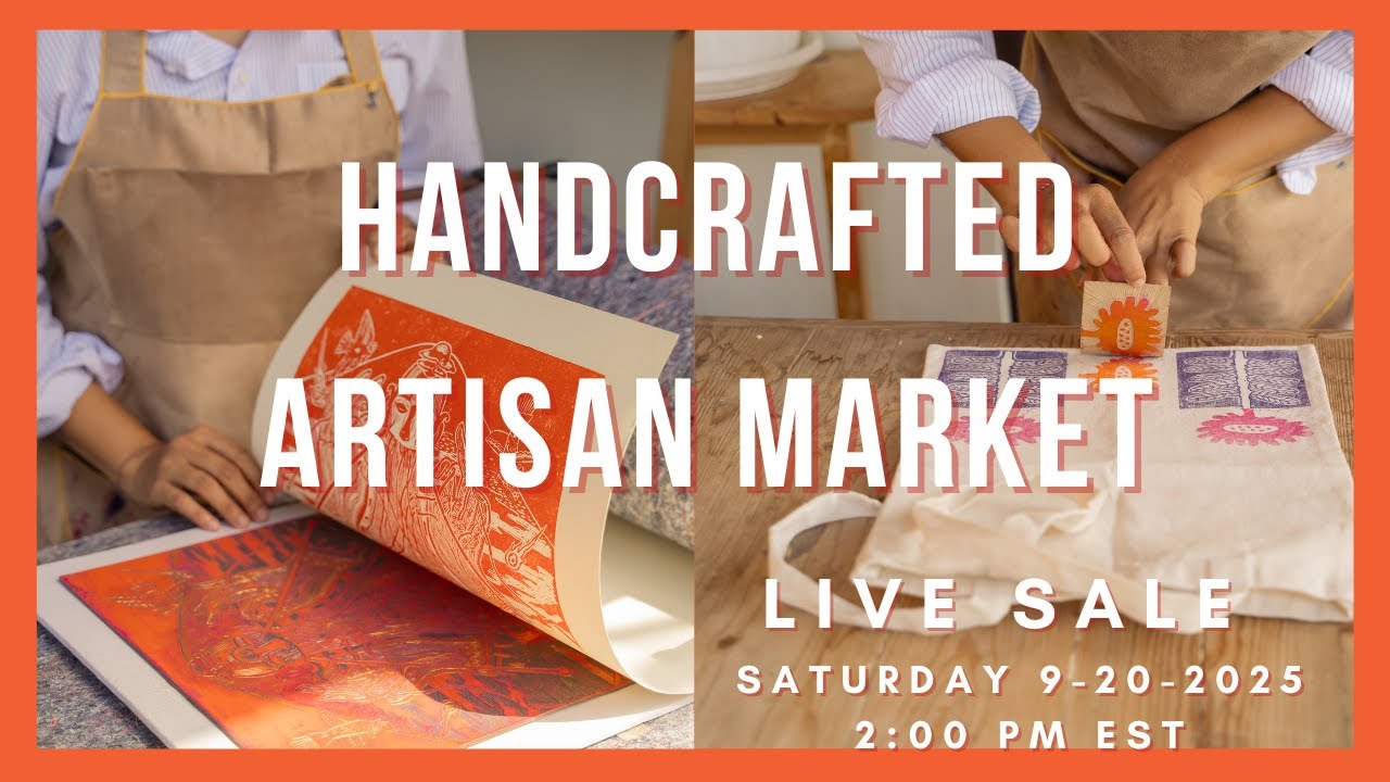 Artisan Market - Live Sale - Stunning New Handmade Items! - YouTube
