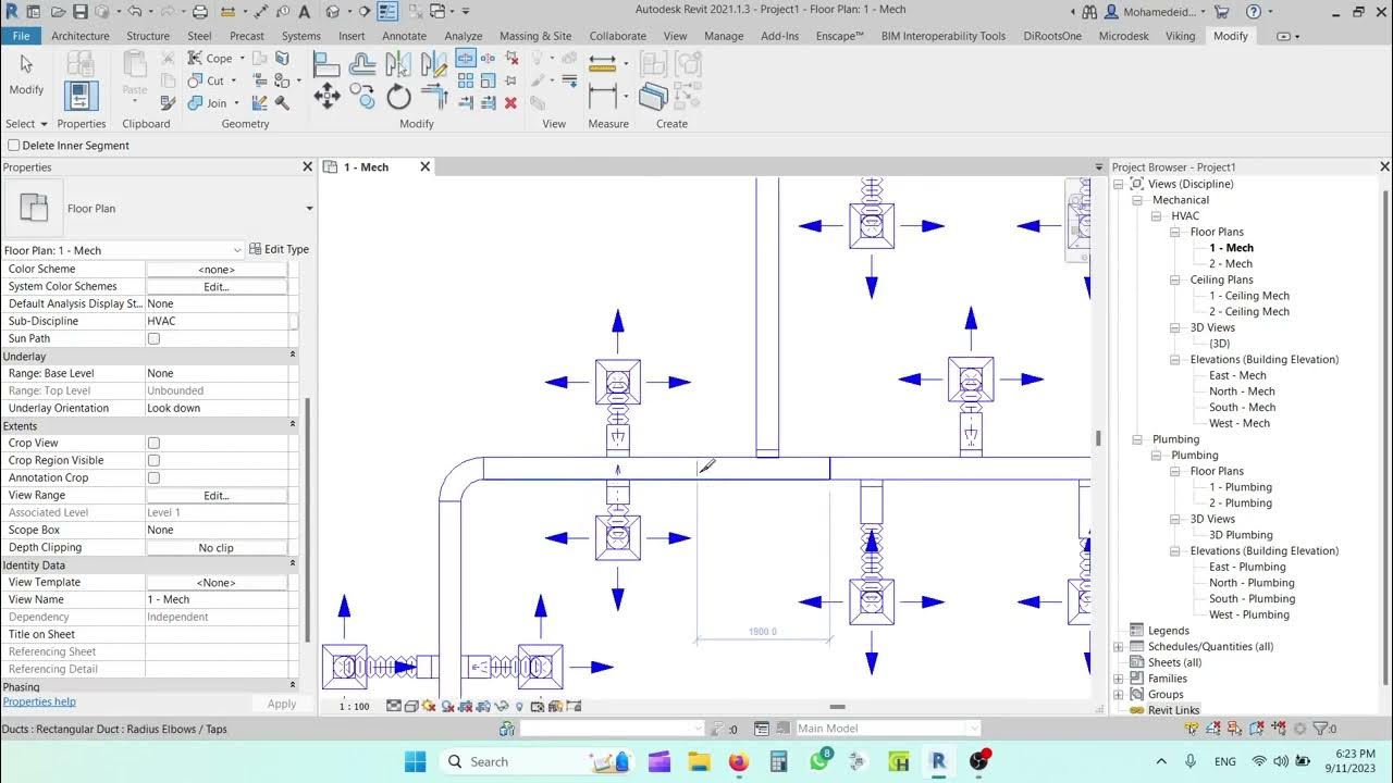 Duct Sizing Using Only Revit - YouTube