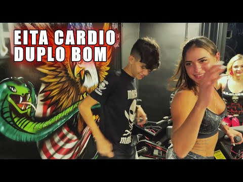 ELE Começou a Treinar por causa dela GALEGA | Cardio Duplo KKKK