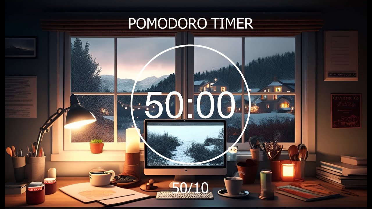 Pomodoro Timer Deep Focus 📚 50 Min Study, 10 Min Break (x6 ...