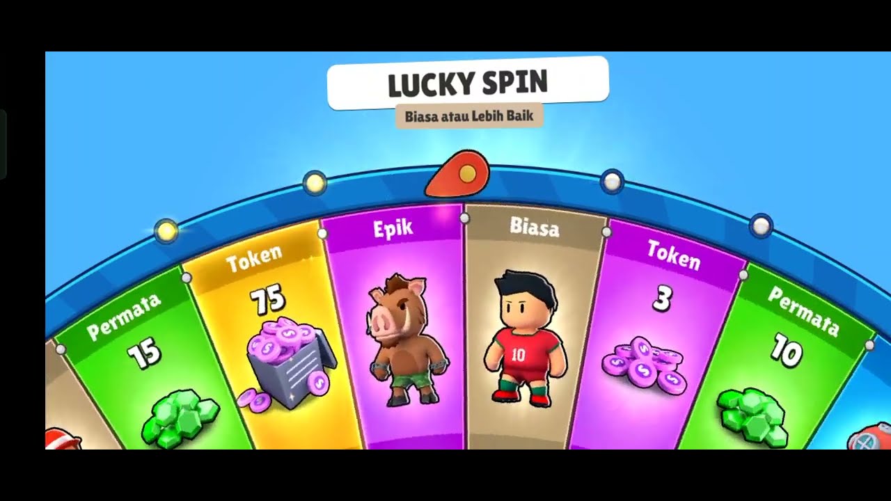 LUCKY SPIN BUKA HADIAH SETIAP HARI BOOM SKIN KARAKTER BARU #stumbleguys ...