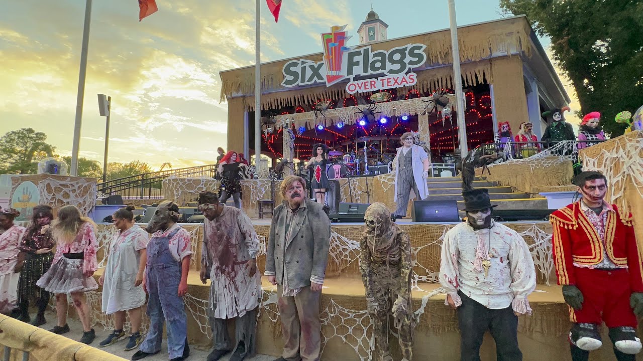 2023 Six Flags Over Texas Fright Fest Complete Video - YouTube