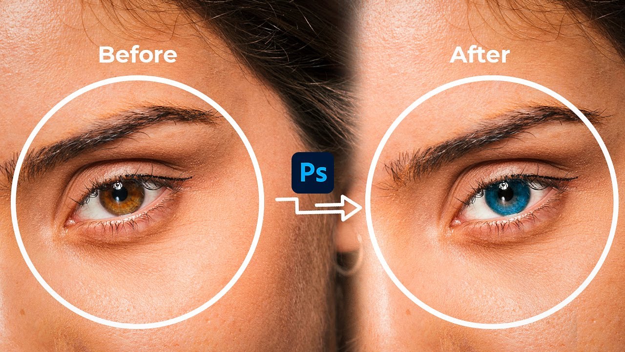 Manipulating Eye Colors with Photoshop - YouTube