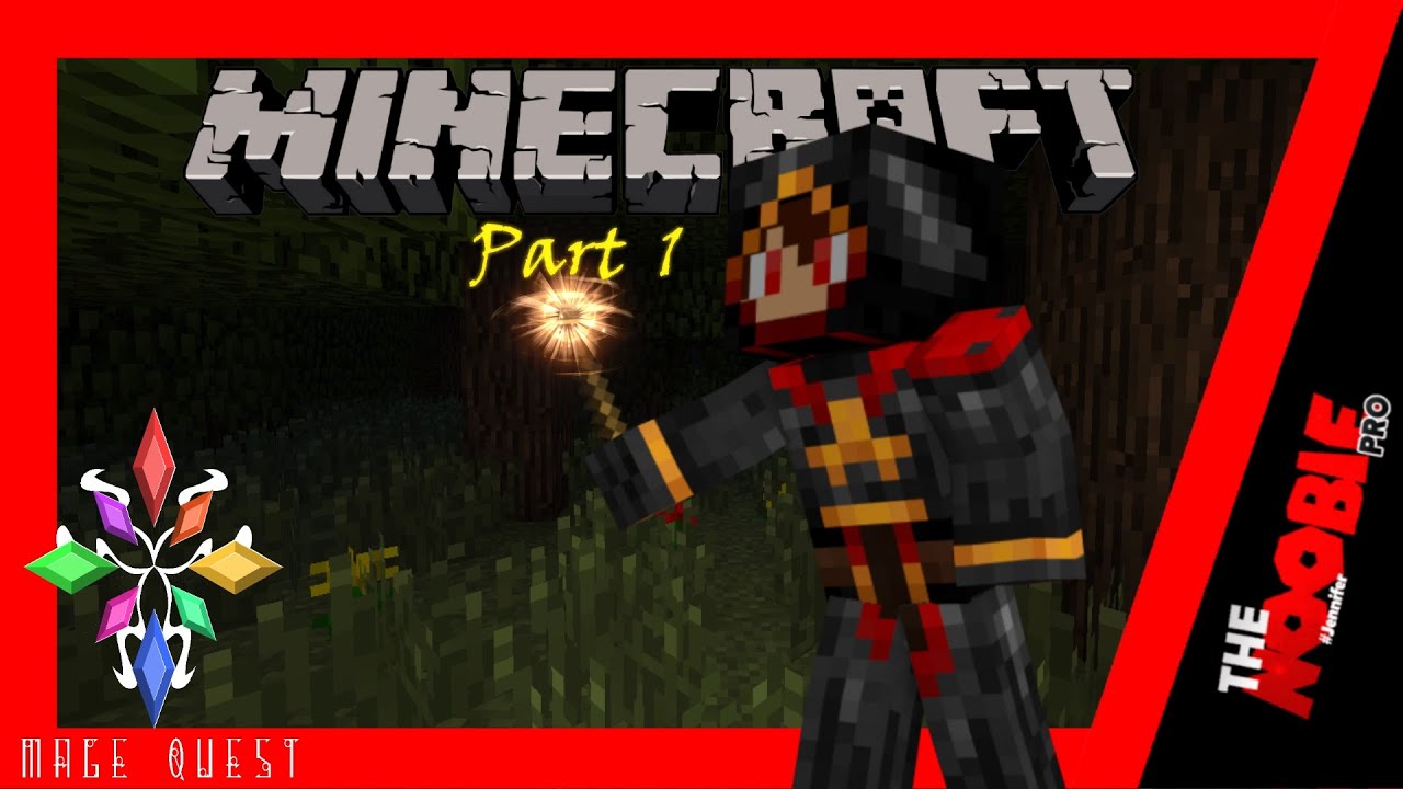 Let's Play Minecraft: Mage Quest [Part 1] - I CAN'T READ - YouTube