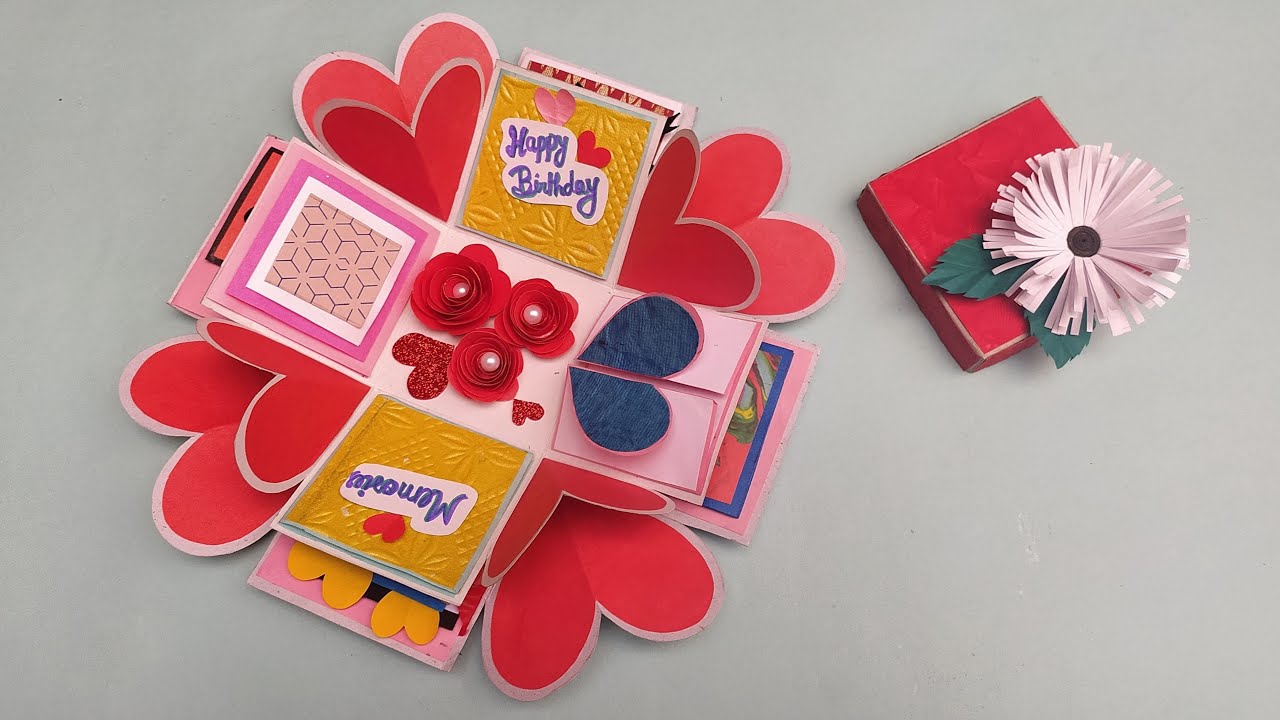Birthday Explosion Box | Easy Handmade Explosion Box | Handmade ...
