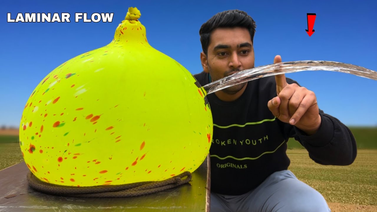 Create perfect Laminar Flow with Monster Balloon | Experiment - YouTube