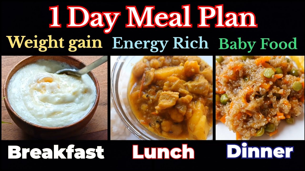 1 Day Meal Plan For 12M-5Yrs Baby | Baby Food Recipes | Baby Food Chart ...
