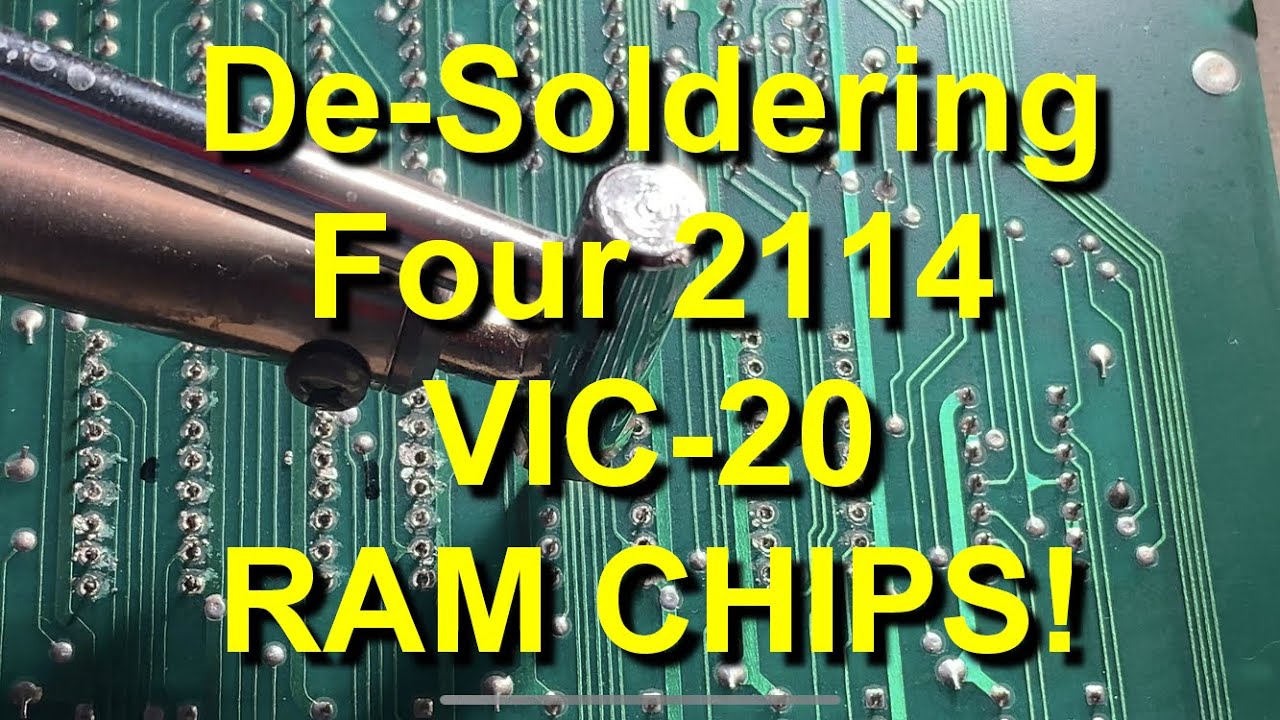 Vic-20 Scavenging 4 More 2114 RAM Memory Chips To Help Save A Commodore PET Computer - Episode ...
