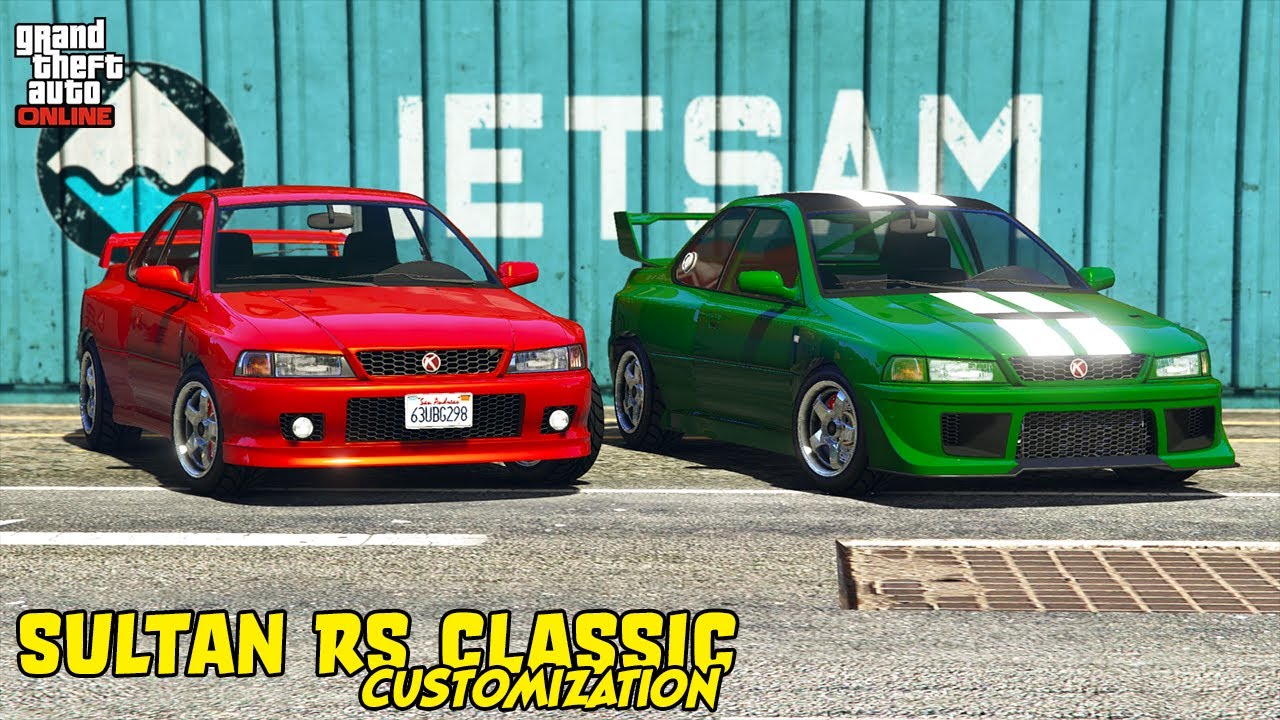 GTA 5 - SULTAN RS CLASSIC CUSTOMIZATION - YouTube