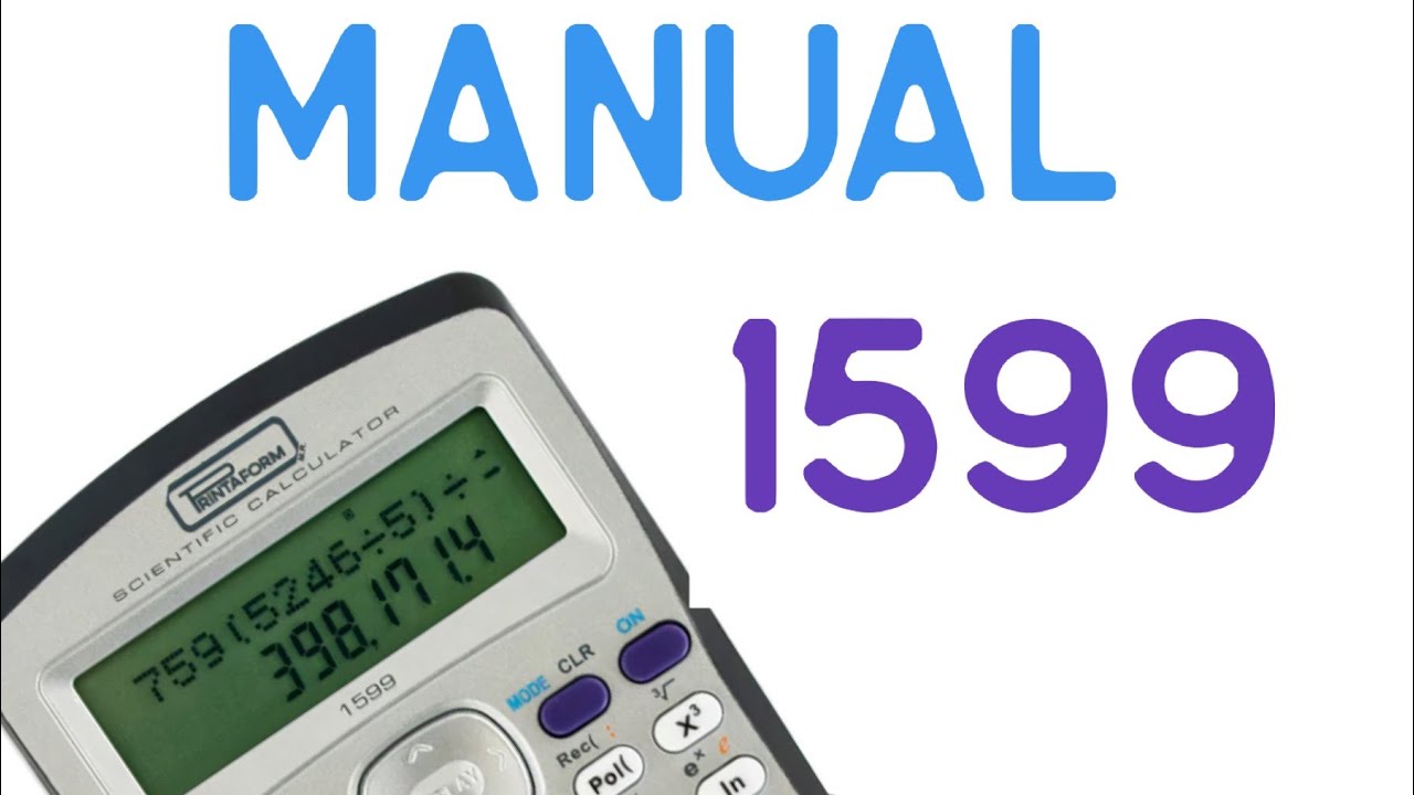 Manual Calculadora Científica 1599 Printaform - YouTube