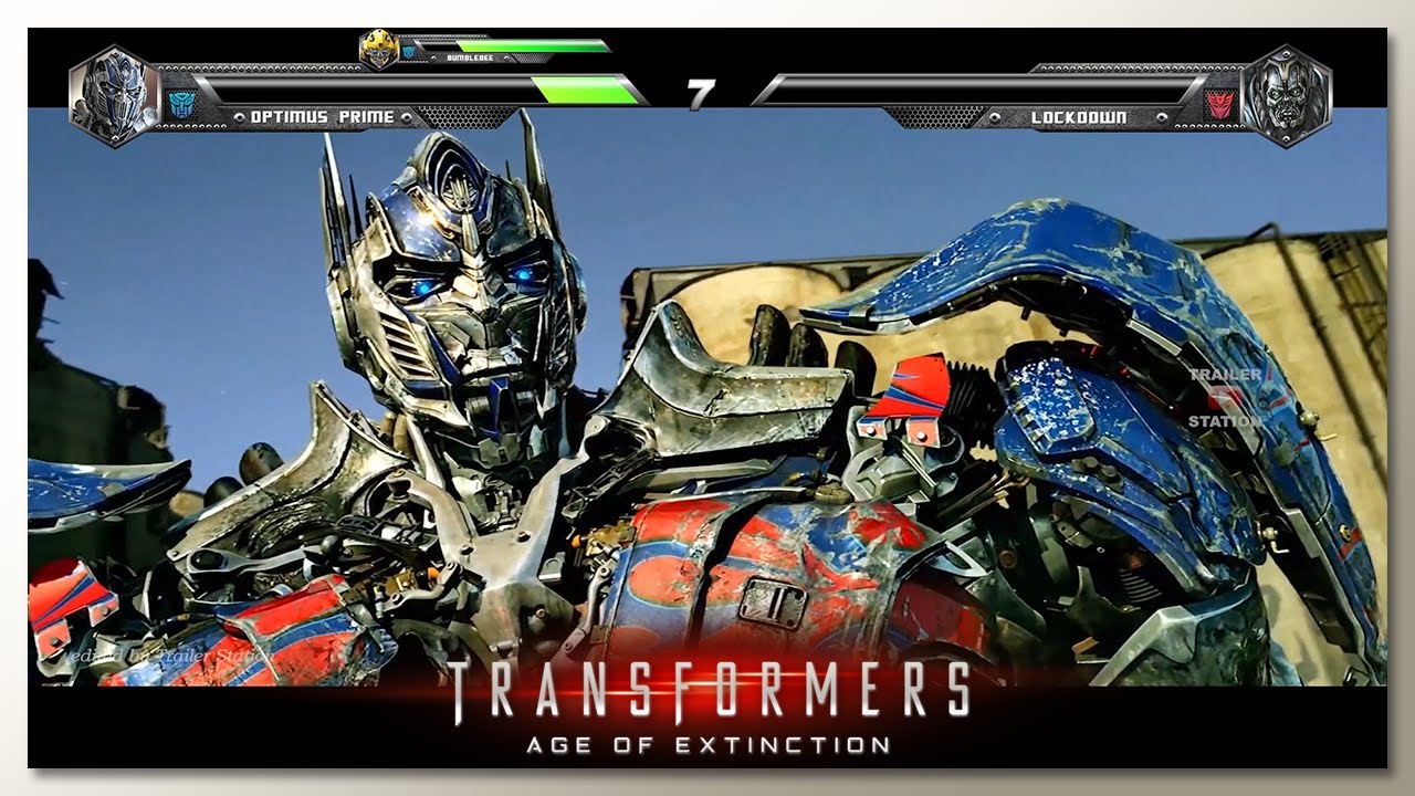 Transformers 4 Optimus Prime Vs Lockdown