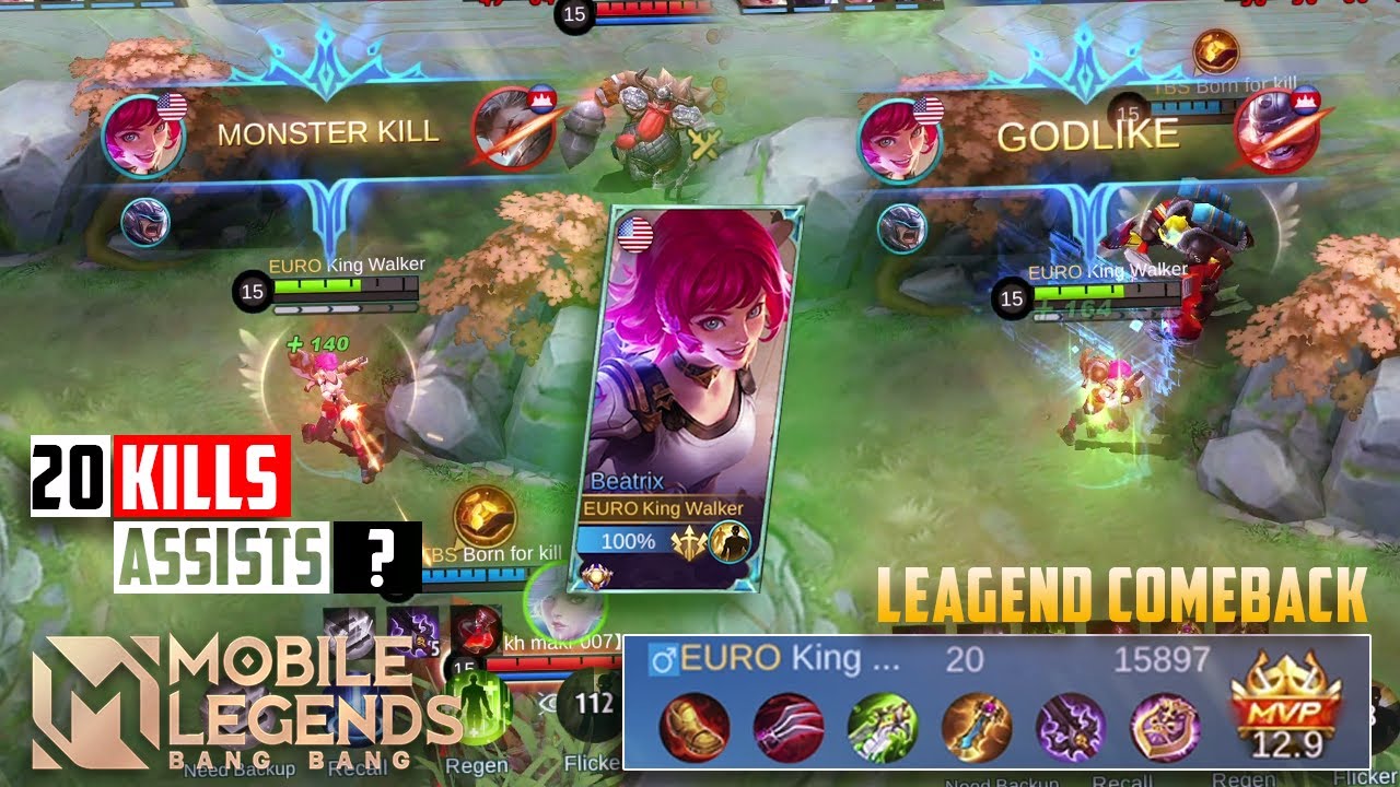 MVP! Aggressive Beatrix Offlane Gameplay [ Top Global Beatrix Build ...