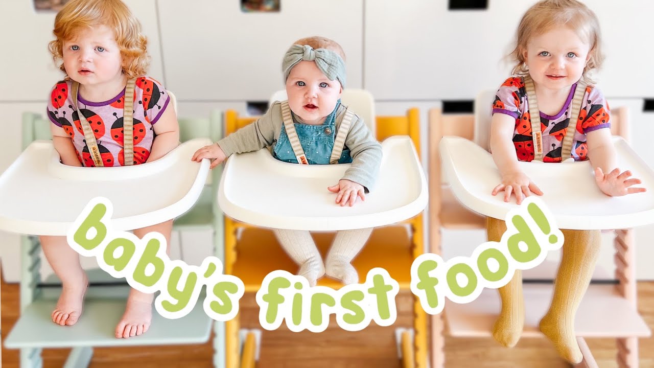 BABY'S FIRST FOOD | Mum of 9 w/ Twins & Triplets - YouTube