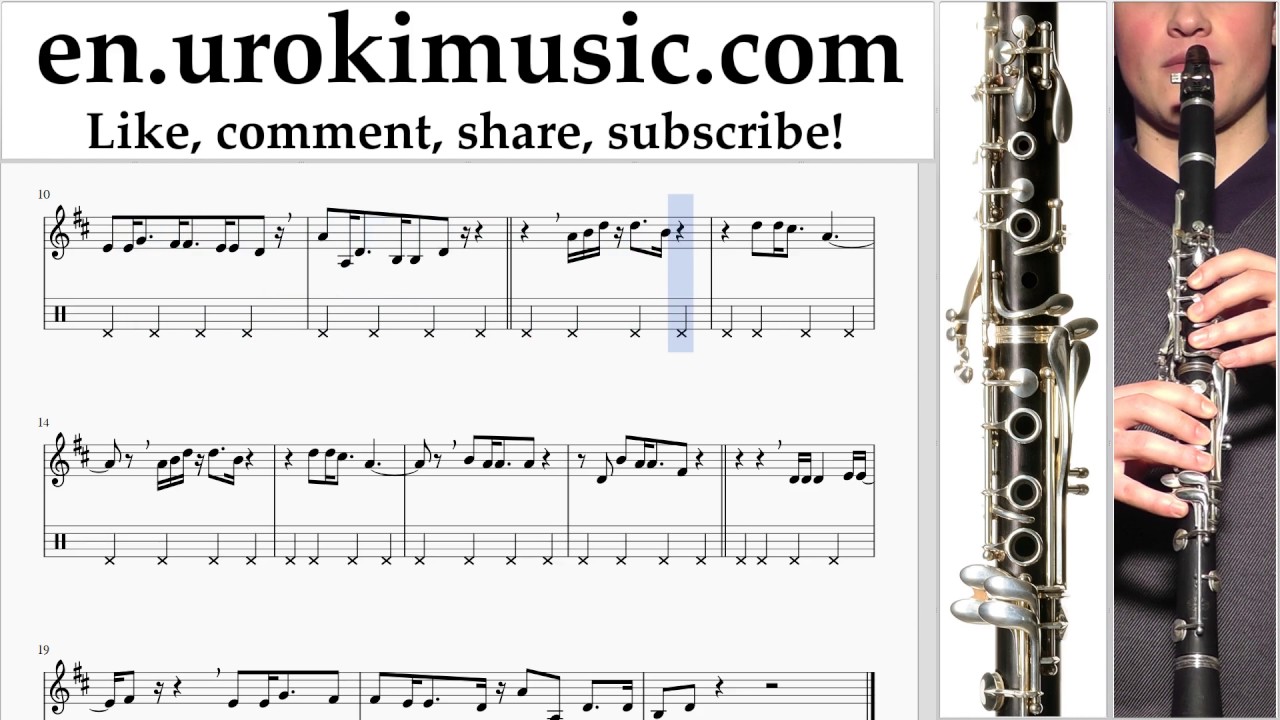 Clarinet lessons OneRepublic - Truth To Power Sheet Music Tutorial Part ...
