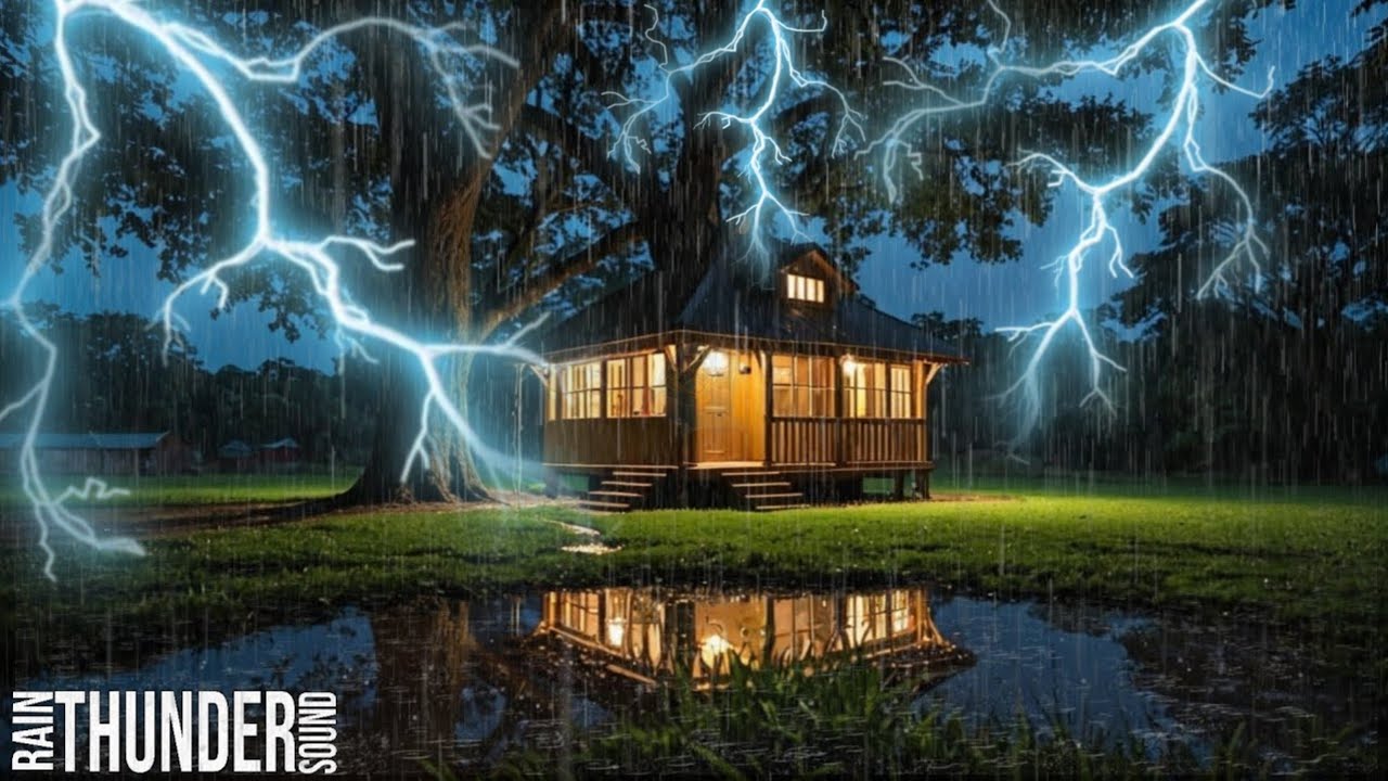 Epic Thunderstorm ASMR ⚡️ Powerful Yelling Thunder & Strong Rain Will ...