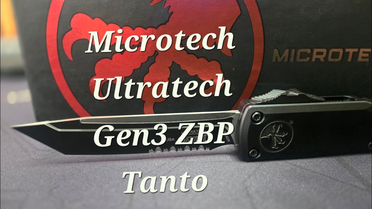 Microtech Ultratech Gen 3 ZBP Tanto - YouTube
