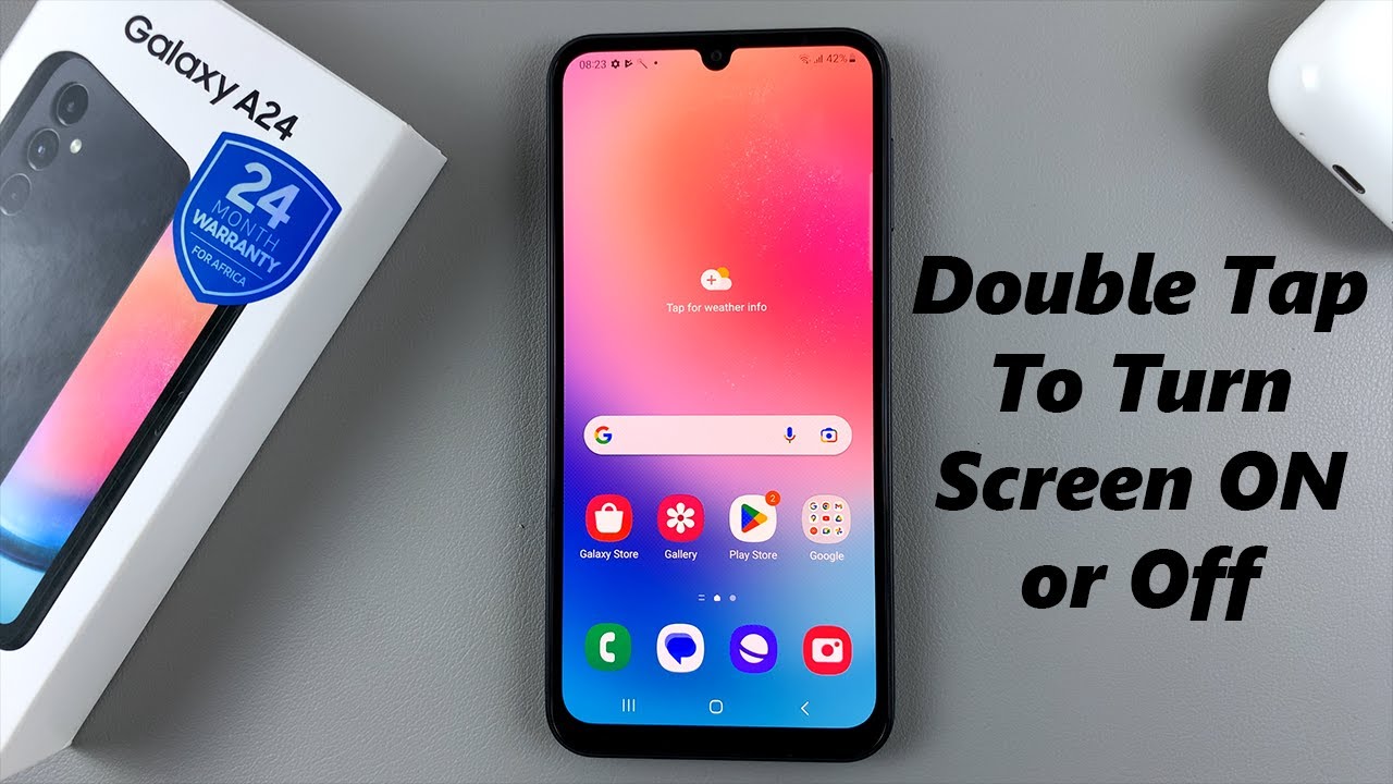 Samsung Galaxy A24: How To Enable / Disable Double Tap To Turn Screen ...