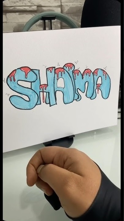 رسم اسم شيماء #art - YouTube