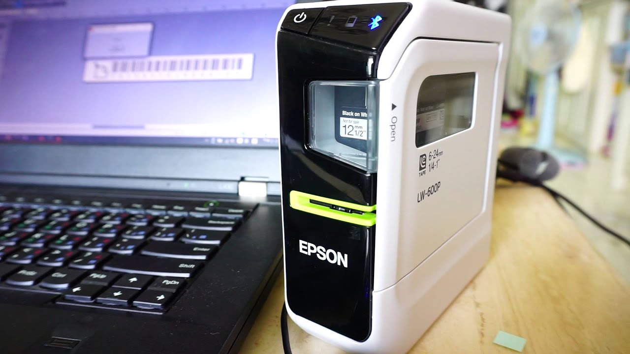 EPSON LW-600P 標籤列印速度示範 - YouTube