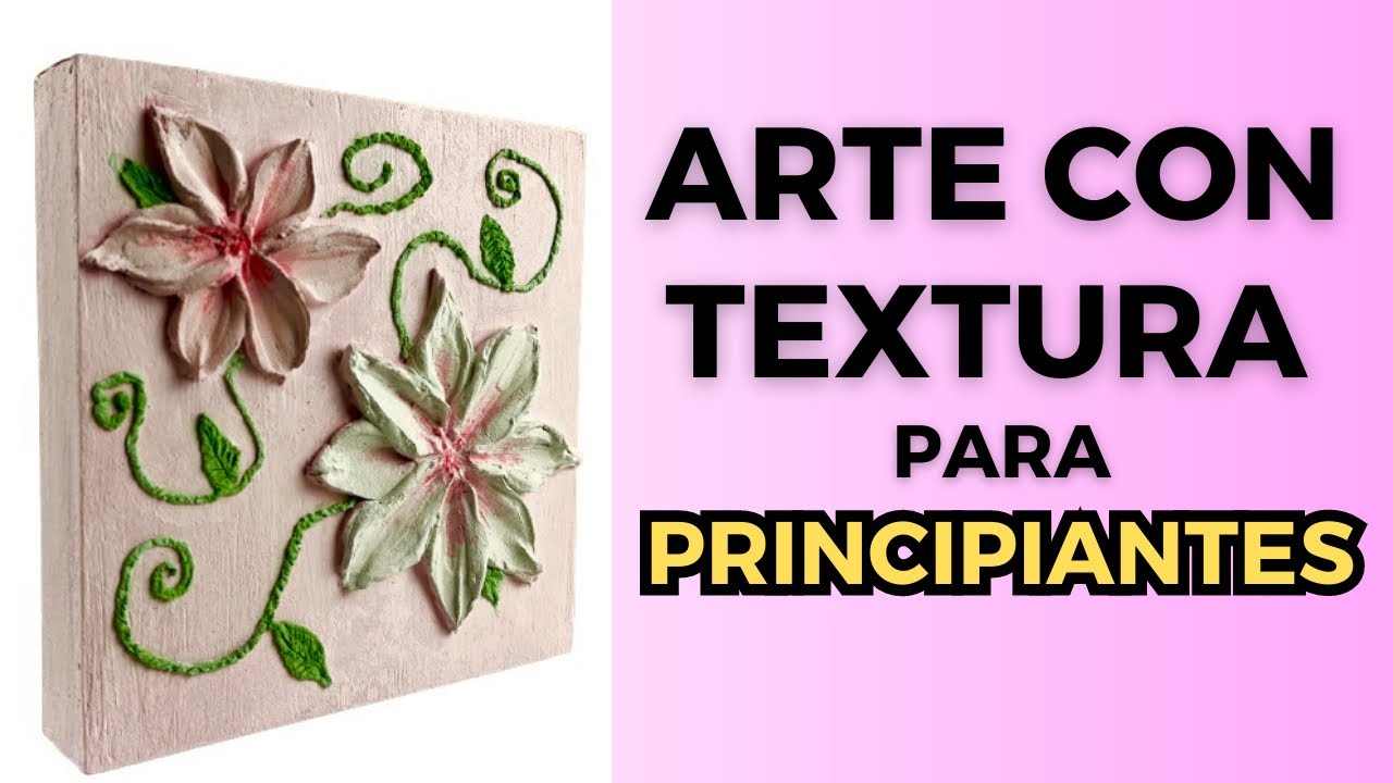Cómo hacer flores 3d o con relieve para principiantes 🌸 arte con ...