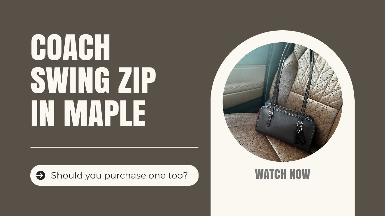 Coach Swing Zip Review....Should You Buy It??? - YouTube