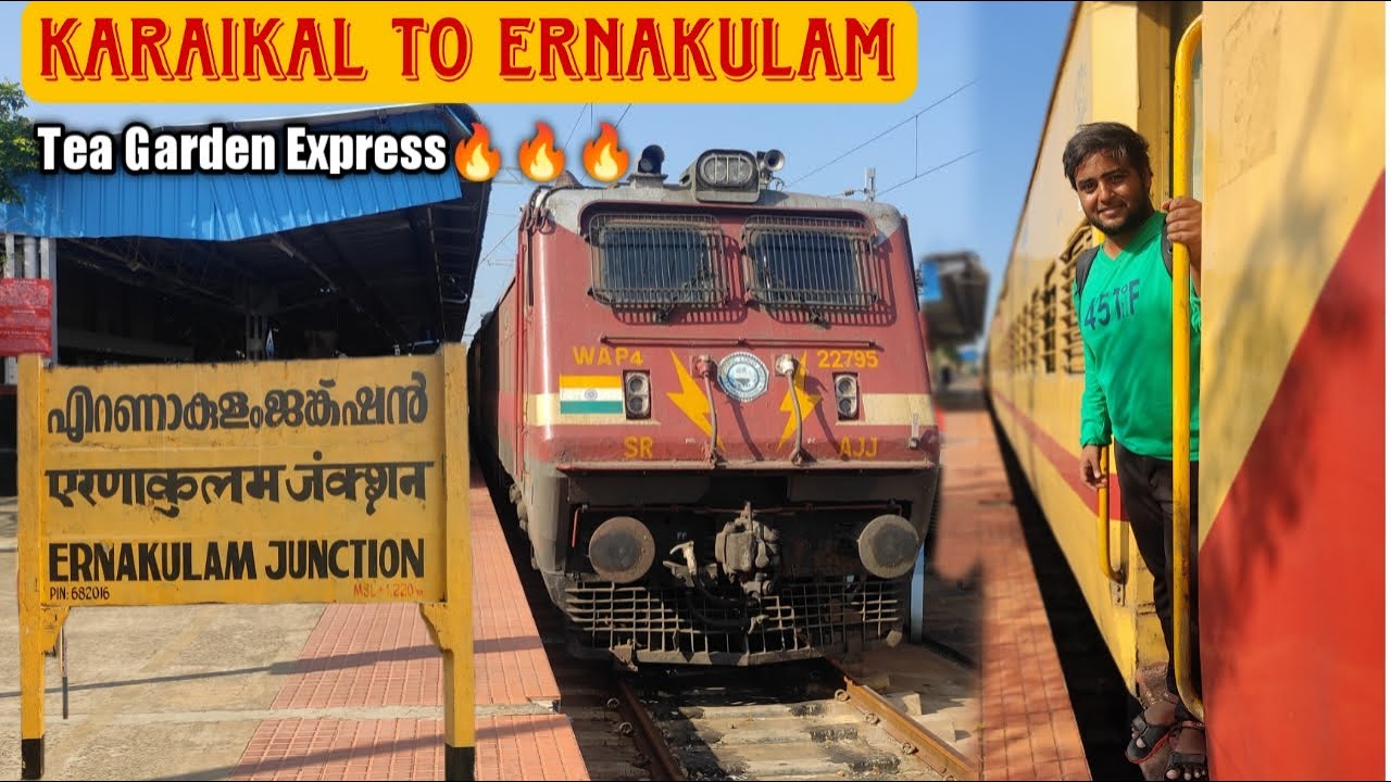 🚂Tea Garden Express🔥 Karaikal to Ernakulam train travel vlog| Michael ...